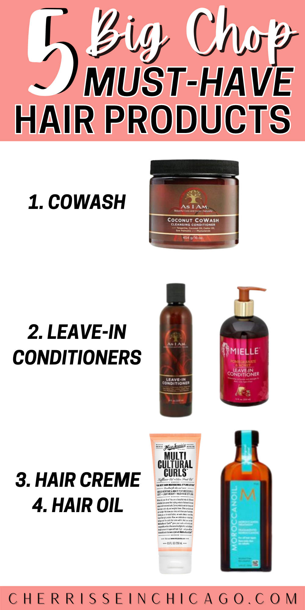 Top 5 Big Chop Must-Have Products - Cherrisse in Chicagoland
